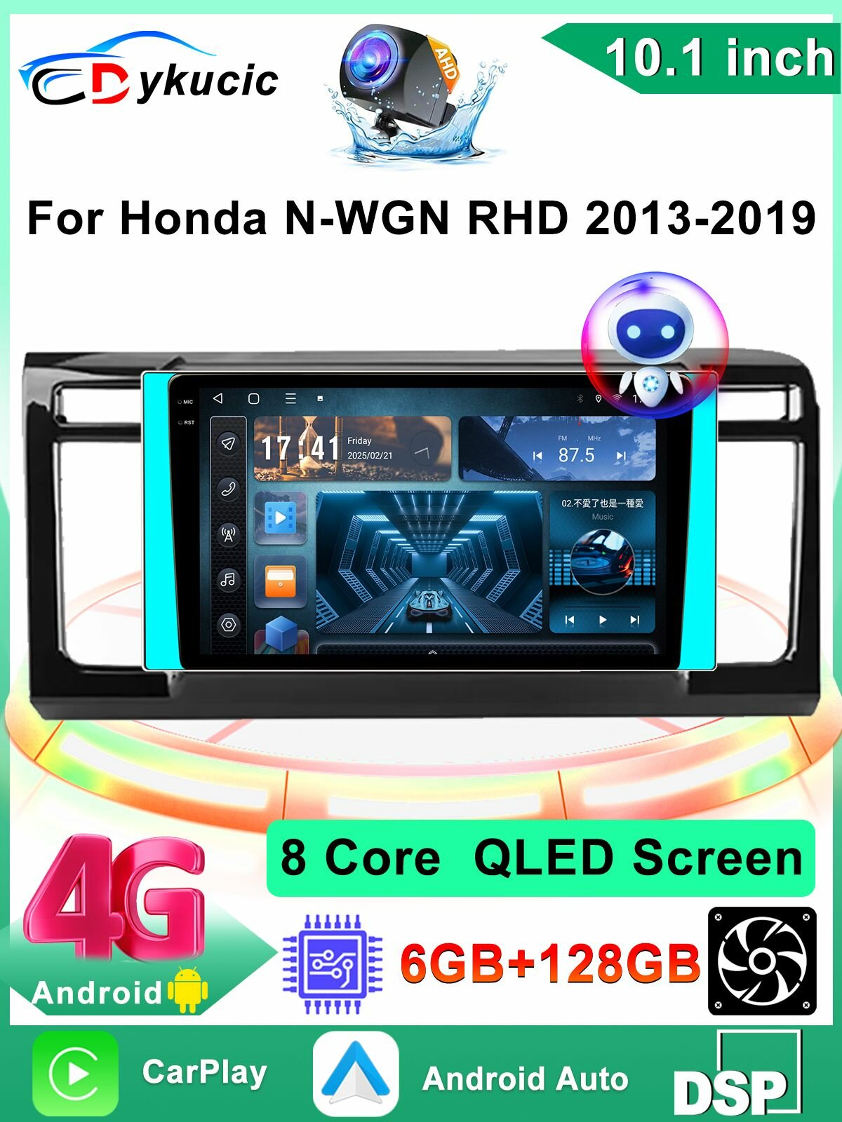 Магнитола для Honda N-WGN RHD 2013-2019