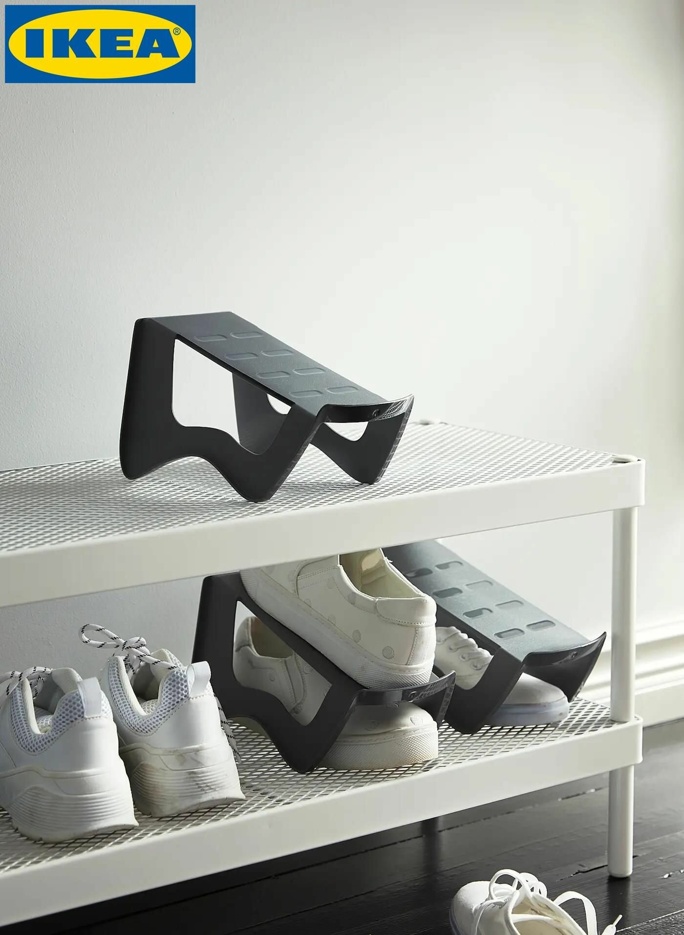 IKEA модуль для хранения обуви MURVEL - 1 шт, 14x14x24 см, серый. Мурвель.