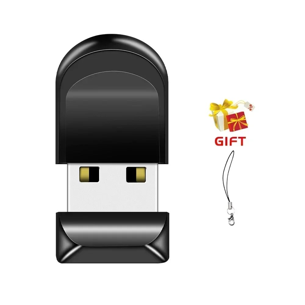 Флеш-накопитель JASTER Super Mini USB 128 ГБ, 64 ГБ, 32 ГБ, 16 ГБ, 8 ГБ, 4 ГБ, USB 2.0, с функцией брелока, реальная емкость