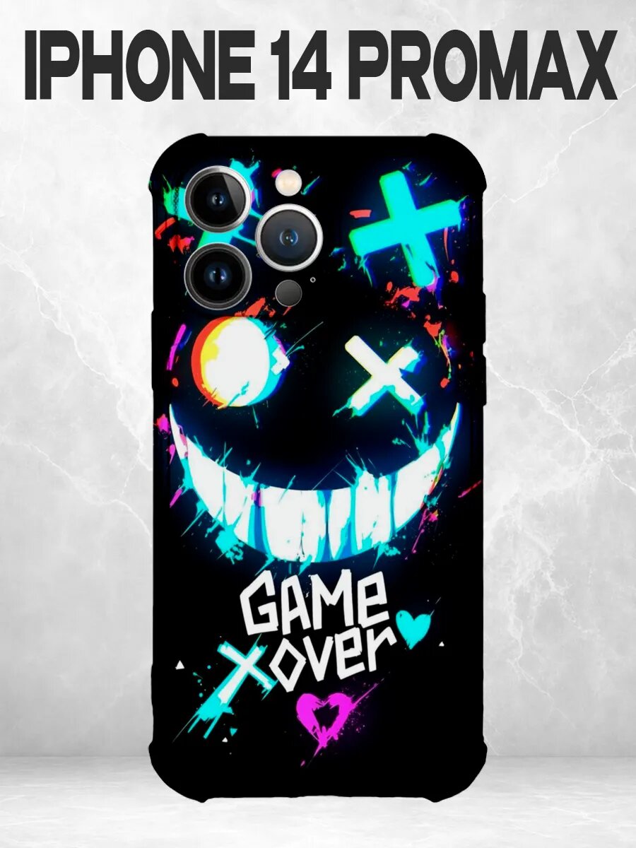 Чехол на iPhone 14 Pro Max game over глитч