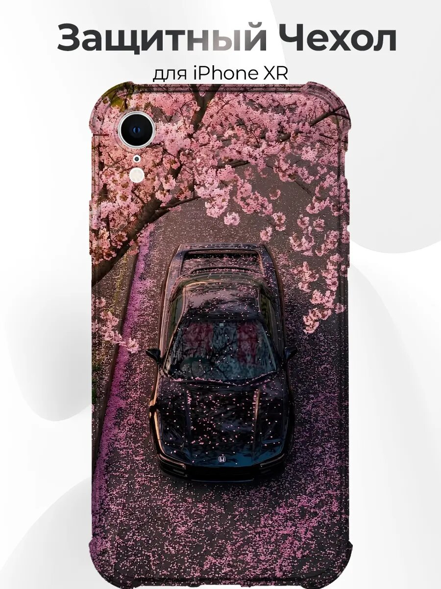 Чехол iPhone XR Honda NSX NA1 в розовой сакуре
