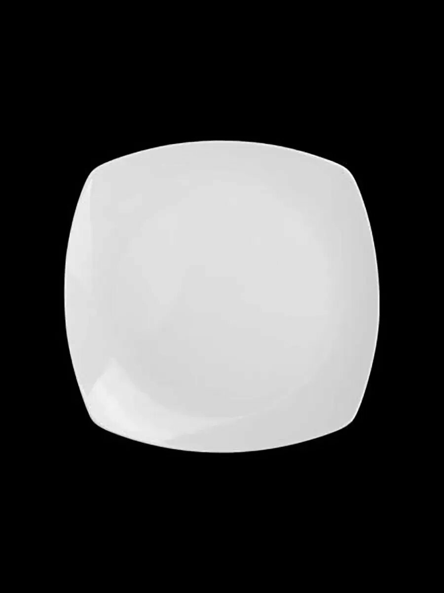 Тарелка десертная Chan Wave Quadro, фарфор, 23x23 см