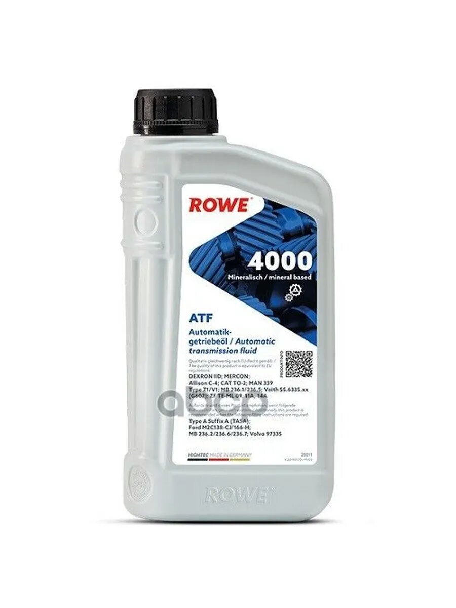 Rowe Hightec Atf 4000 (1Л) Dexron Iid, Mercon, Allison C-4, Cat