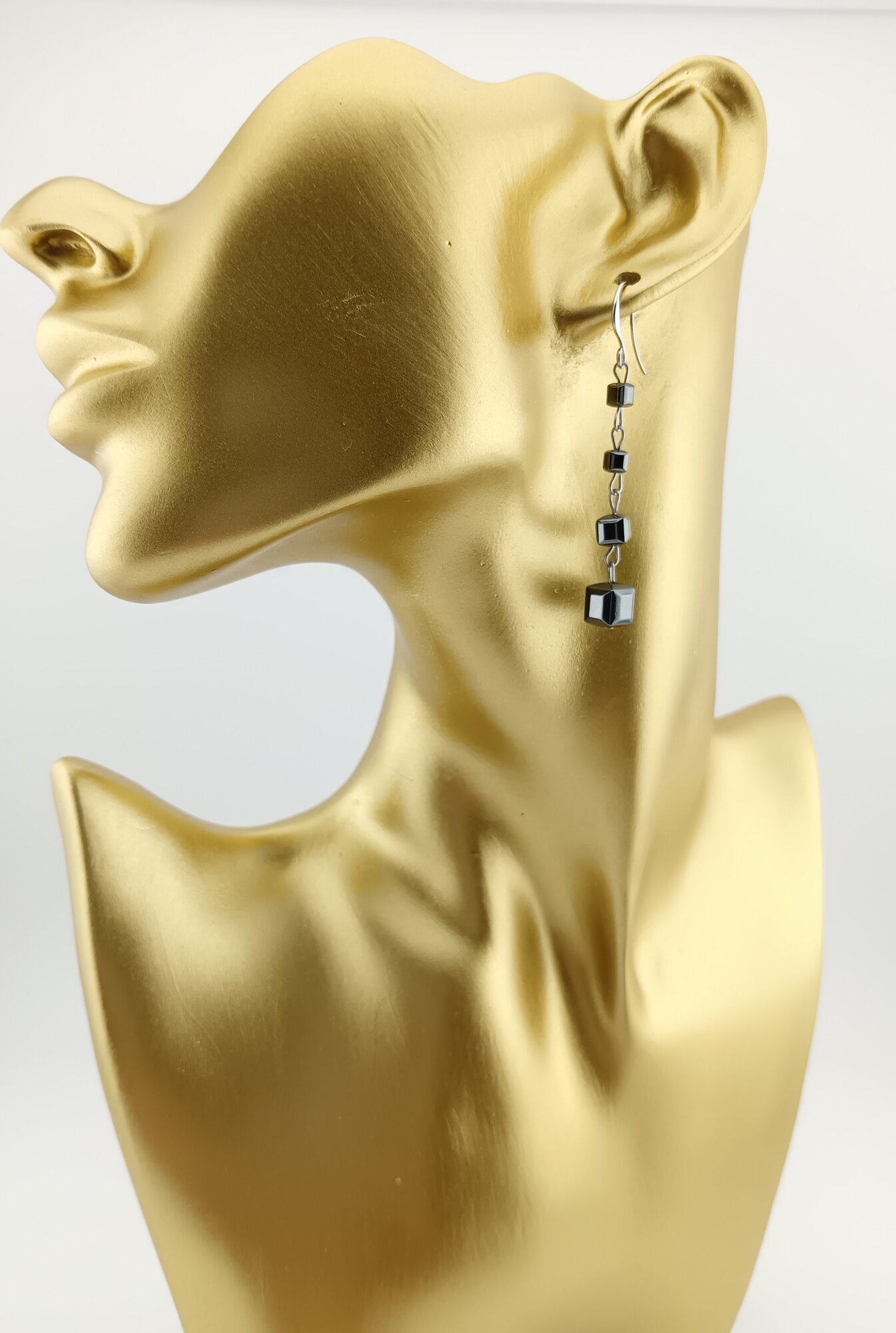 Серьги, гематит