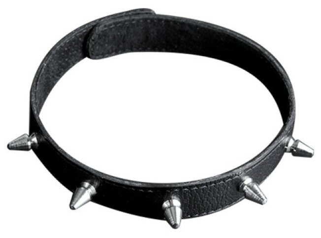 Кожаный Ошейник-чокер с шипами