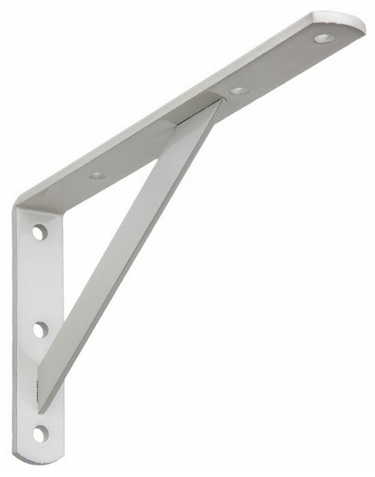 Усиленный кронштейн ALDEGHI LUIGI SPA 145х100х20х4 мм, оцинкованный, цвет: белый 2579VB15