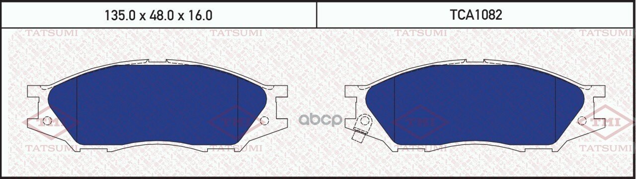 Колодки тормозные дисковые NISSAN Almera/Classic/Sunny 99-> TATSUMI арт. TCA1082