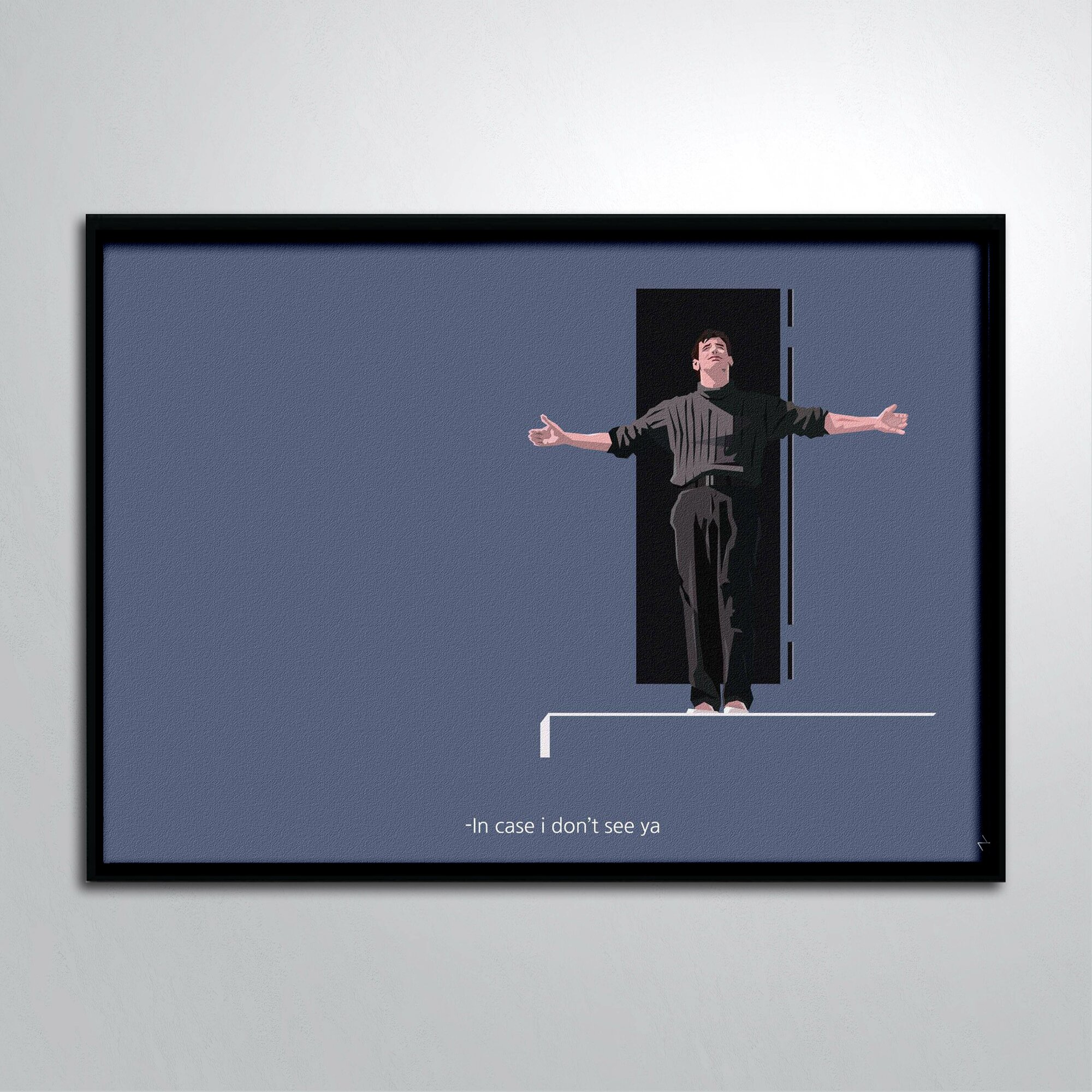 Постер без рамы/Шоу Трумана Джим Керри Минимализм The Truman Show