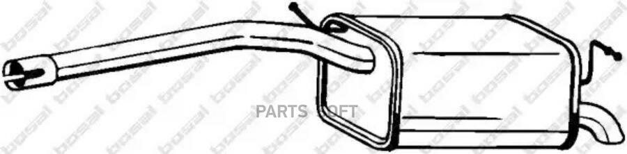 BOSAL 233-059 Глушитель задний V.W. CADDY 04- BOSAL 233-059