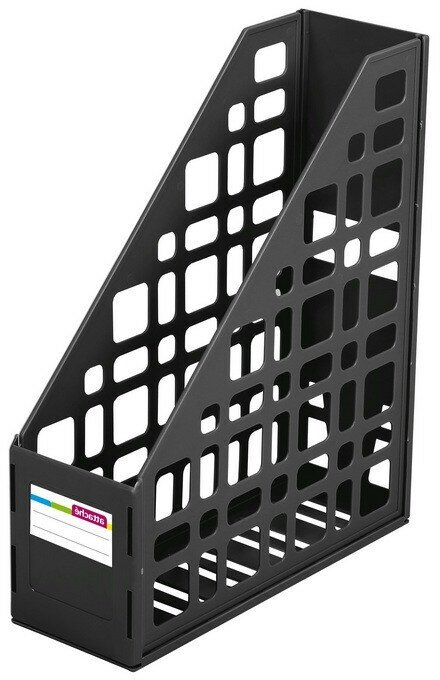 Вертикальный накопитель Attache пластиковый черный ширина 85 мм 478299