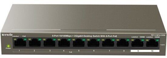 Коммутатор Tenda TEF1110P-8-102W