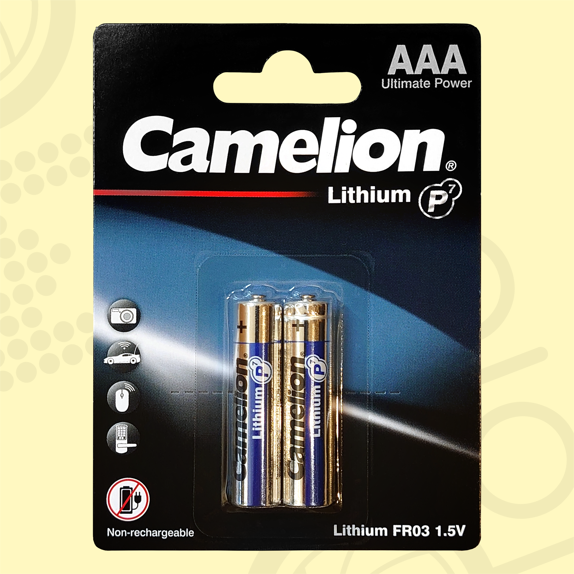 Camelion AAA (FR03) Lithium | 1,5 вольта Литиевые батарейки - 2шт