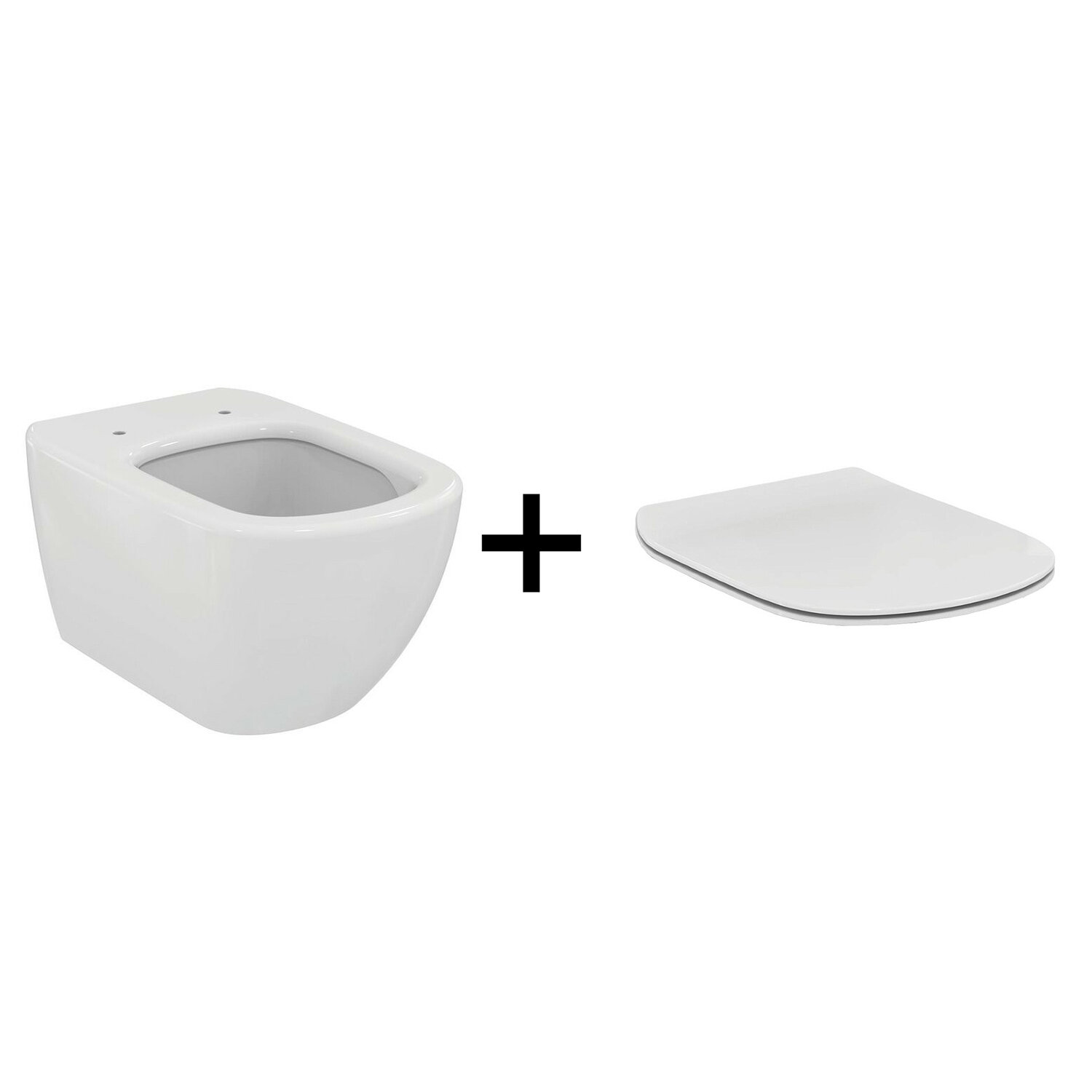 Унитаз Ideal Standard Tesi ZZ0001 подвесной безободковый с сиденьем микролифт