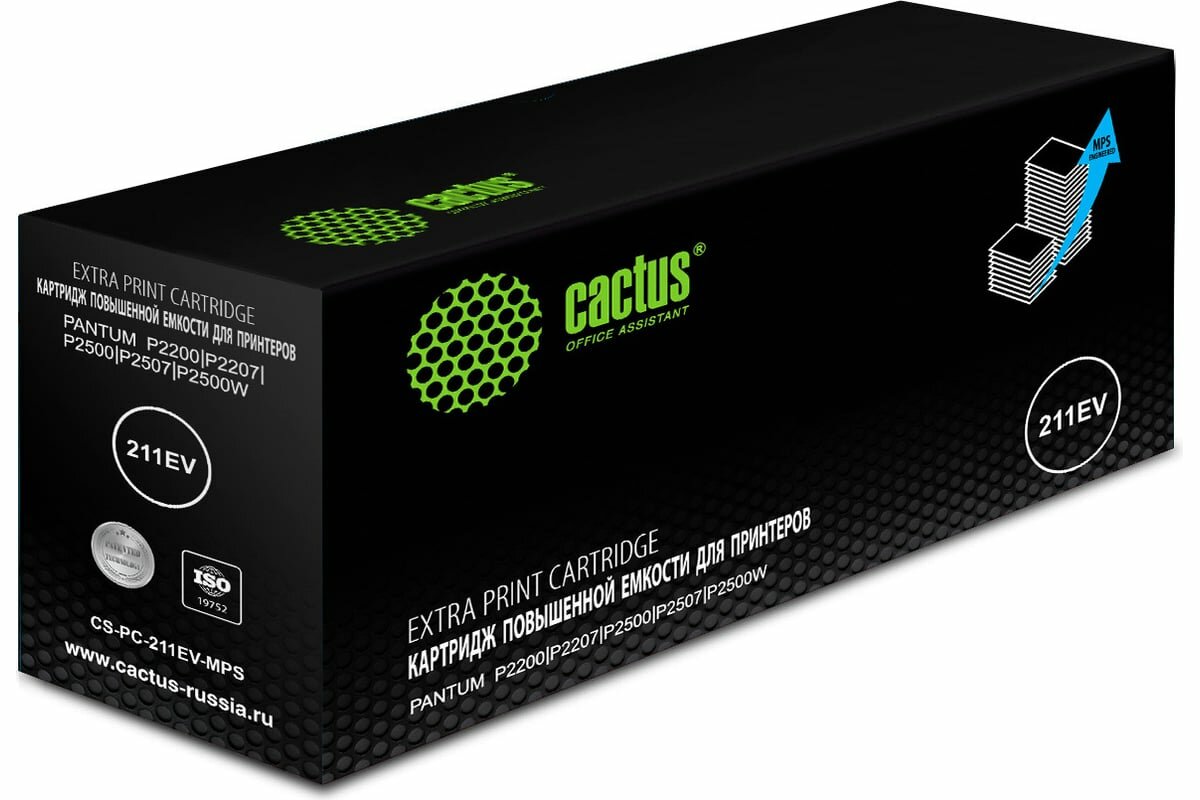 Cactus CS-PC-211EV-MPS черный лазерный картридж 6000 стр. совместим с Pantum P2200/P2500W