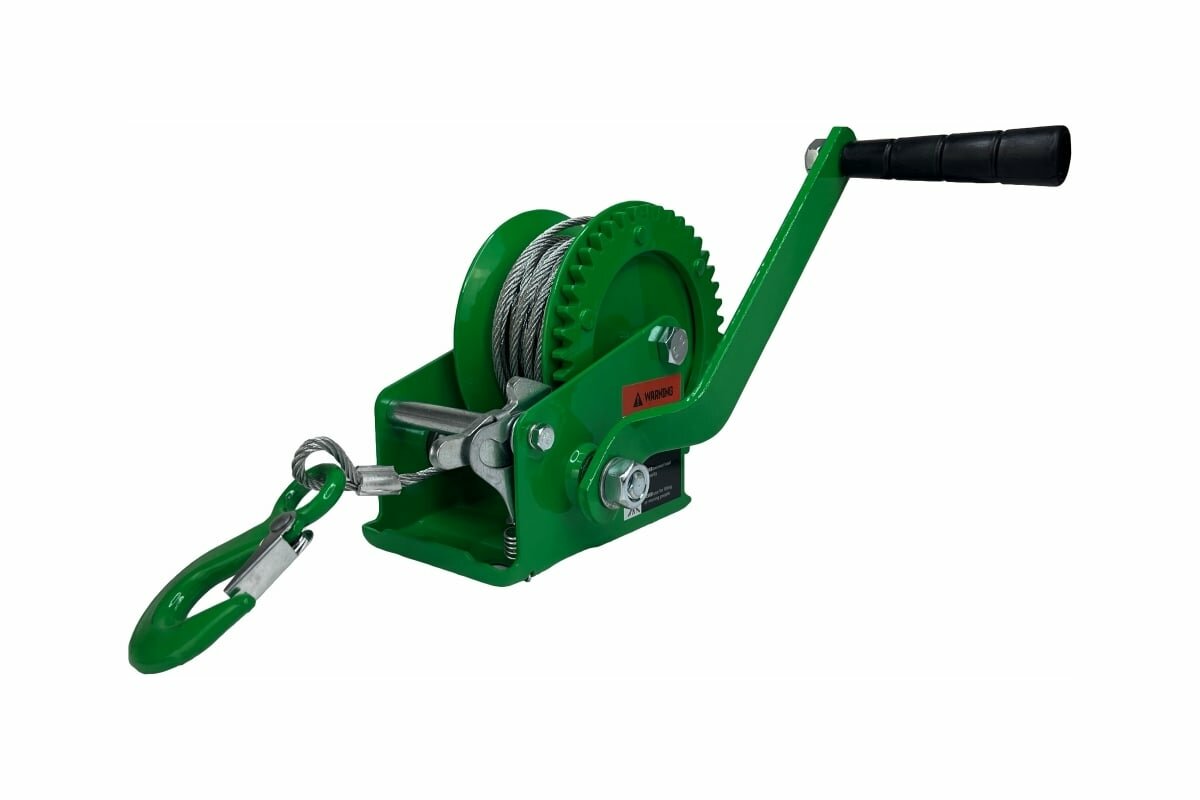 Ручная барабанная лебедка HITCH HW 500 кг, канат 10 м SZ073172