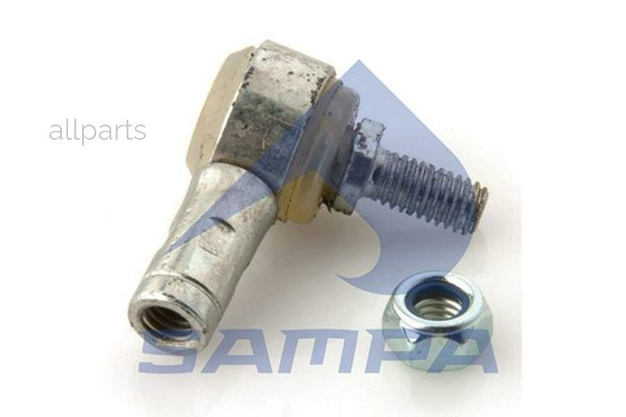 SAMPA 080075 наконечник тяги КПП! левый (уровня пола кабины) L36 M6x1\ RVI