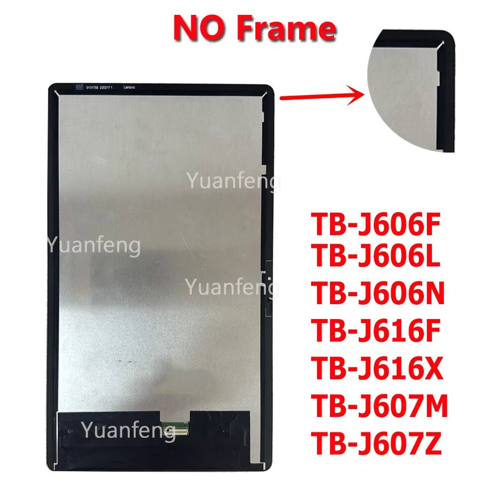 YLLMAOO ЖК-дисплей 11 дюймов для Lenovo Tab P11/P11 Plus Black No Frame