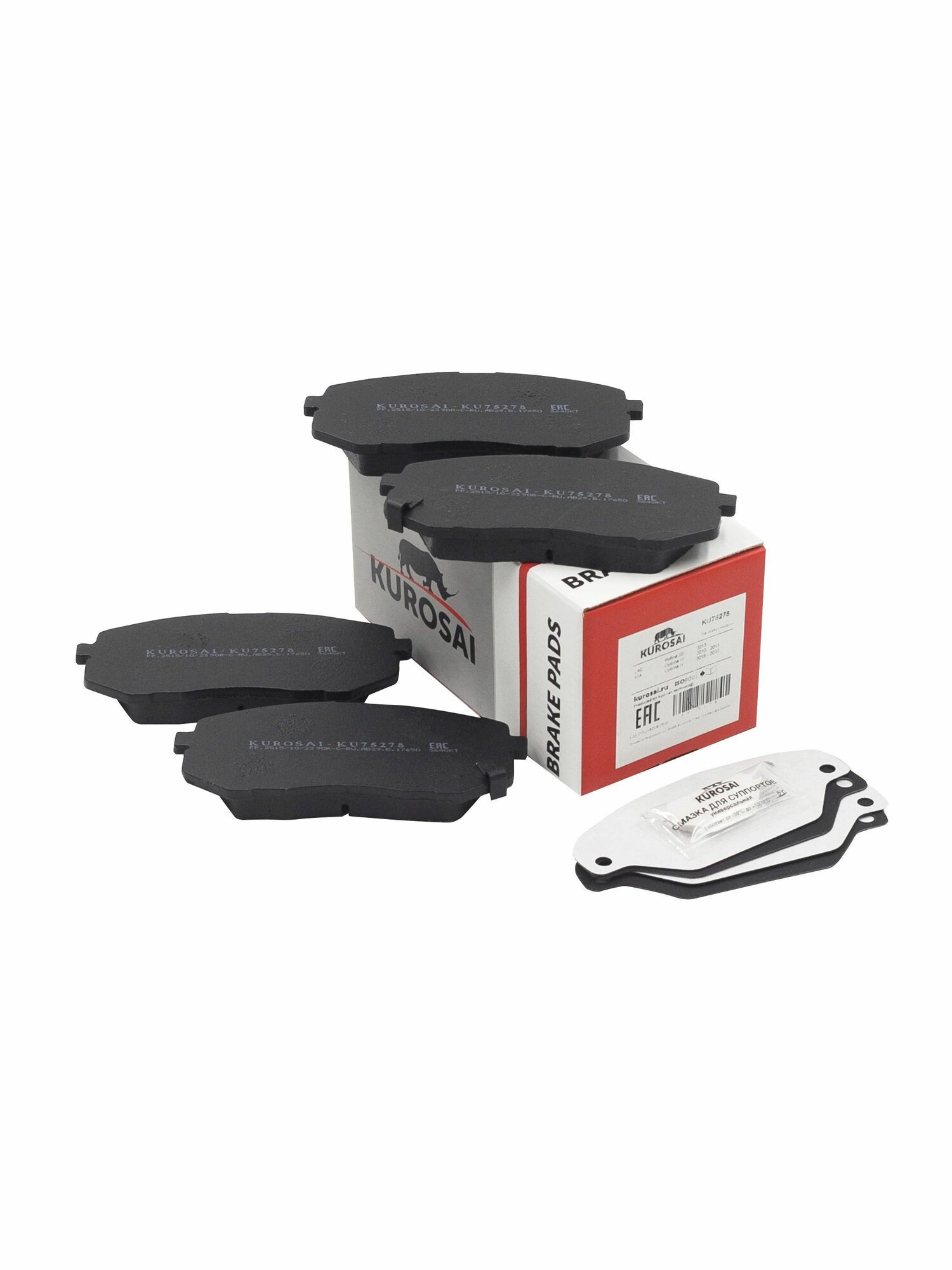 Тормозные колодки передние JAC Refine S5 c 2013, Carens II 2005-2012, Optima IV с 2015, Sonata VII с 2014