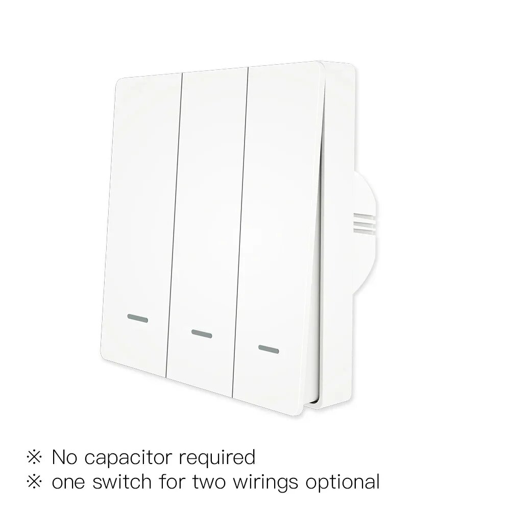 Выключатель света MOES Tuya ZigBee, 3 gang white