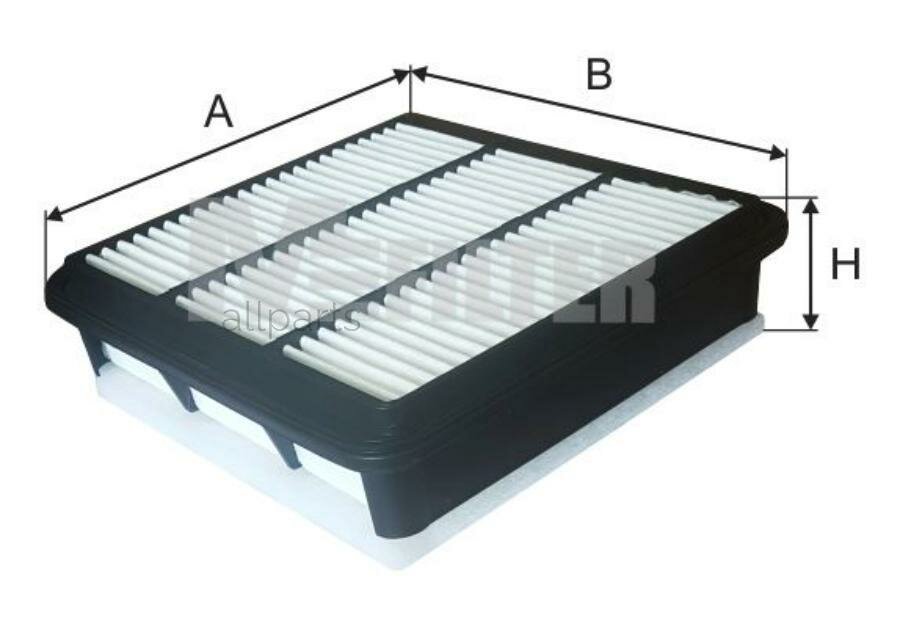 M-FILTER K7116 фильтр воздушный!\ Mitsubishi L200 2.5Di-D 05>