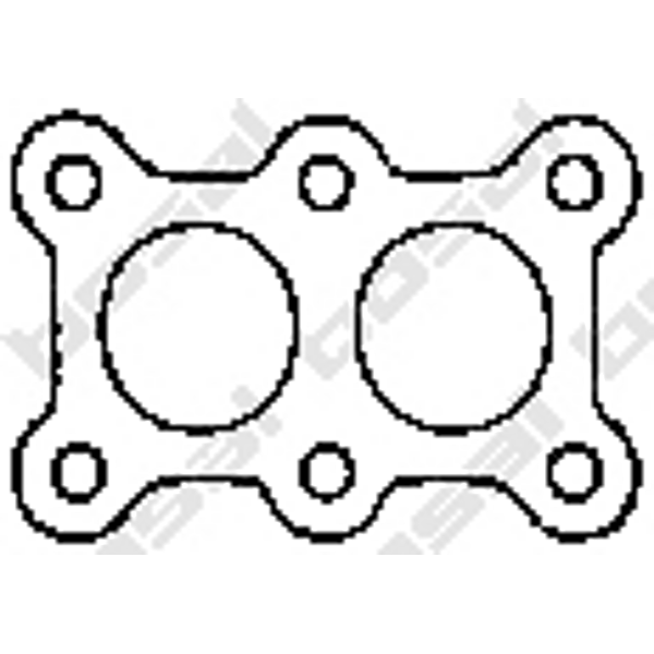 BOSAL 256-542 (1J0253115B / 1J0253115D / 1K0253115) прокладка приемной трубы\ Audi (Ауди) a3, VW Bora (Бора) / Golf (Гольф)