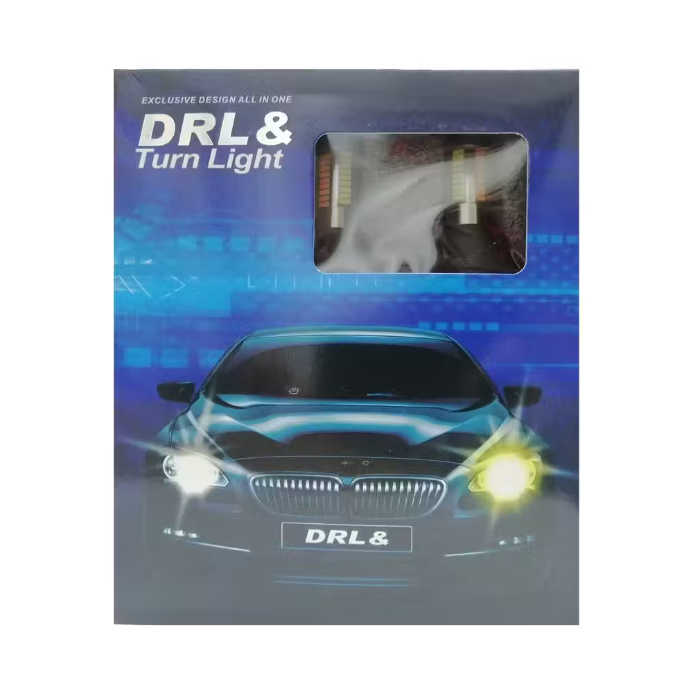 Штатные светодиодные дневные ходовые огни S0067 W21/5W (7443) с указателем поворота (2 лампы)