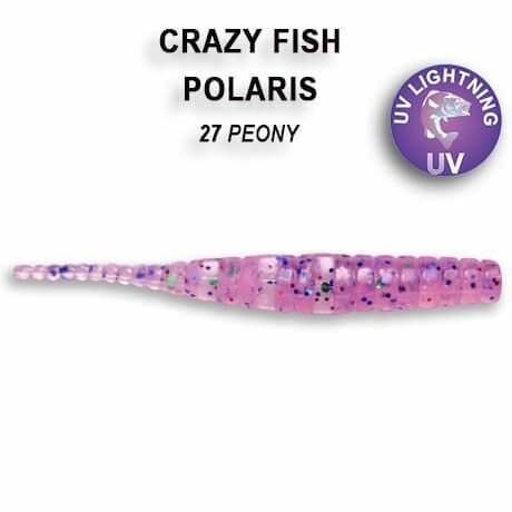 Силиконовая приманка Crazy Fish Polaris 1.8" 5-45-27-6 (аромат кальмар)