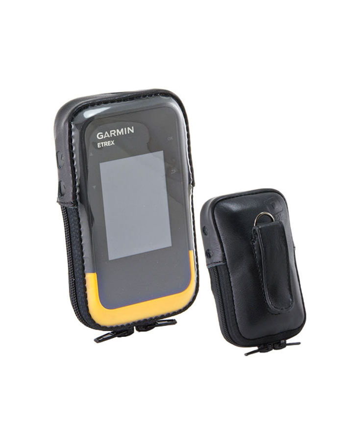 Чехол для Garmin eTrex SE натуральная кожа, крепление зажим на ремень (02-129)