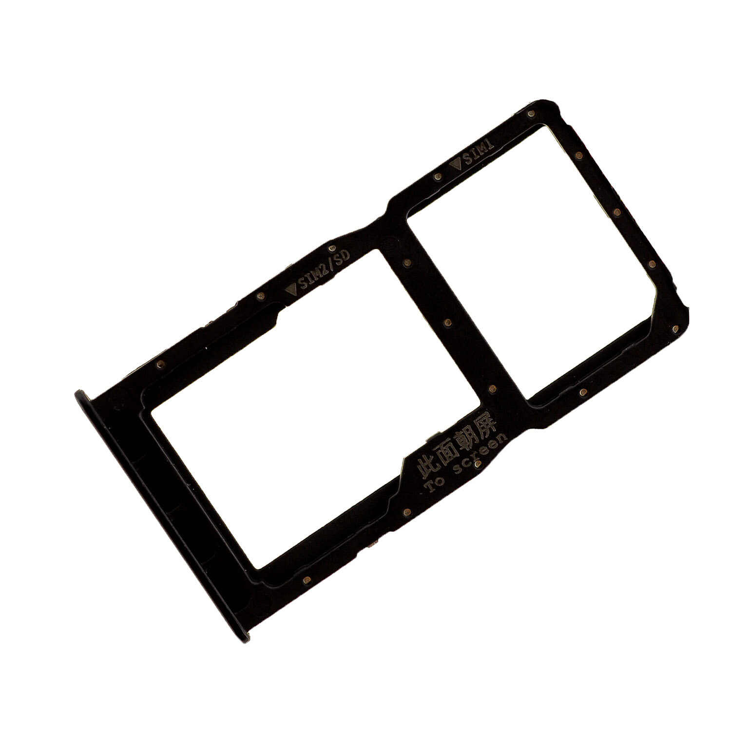 Слот SIM/ microSD-карт для Huawei P30 Lite/ Nova 4e/ Honor 20S черный
