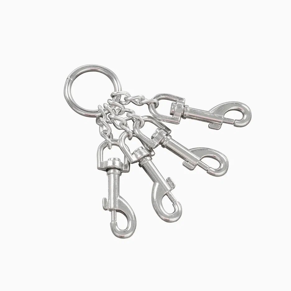 Крест из цепи, с карабинами, 15 см PinkRabbit Крест из цепи, с карабинами, 15 см