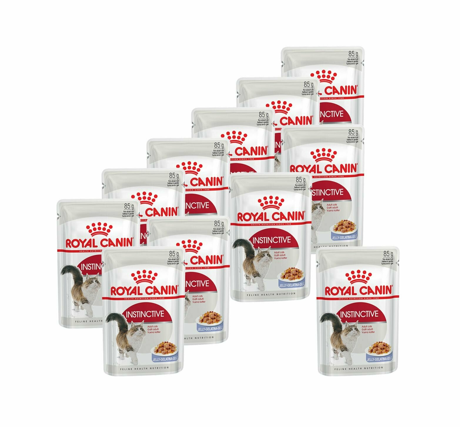 Royal Canin Instinctive влажный корм взрослых кошек в желе, в паучах - 85 г х 12 шт.