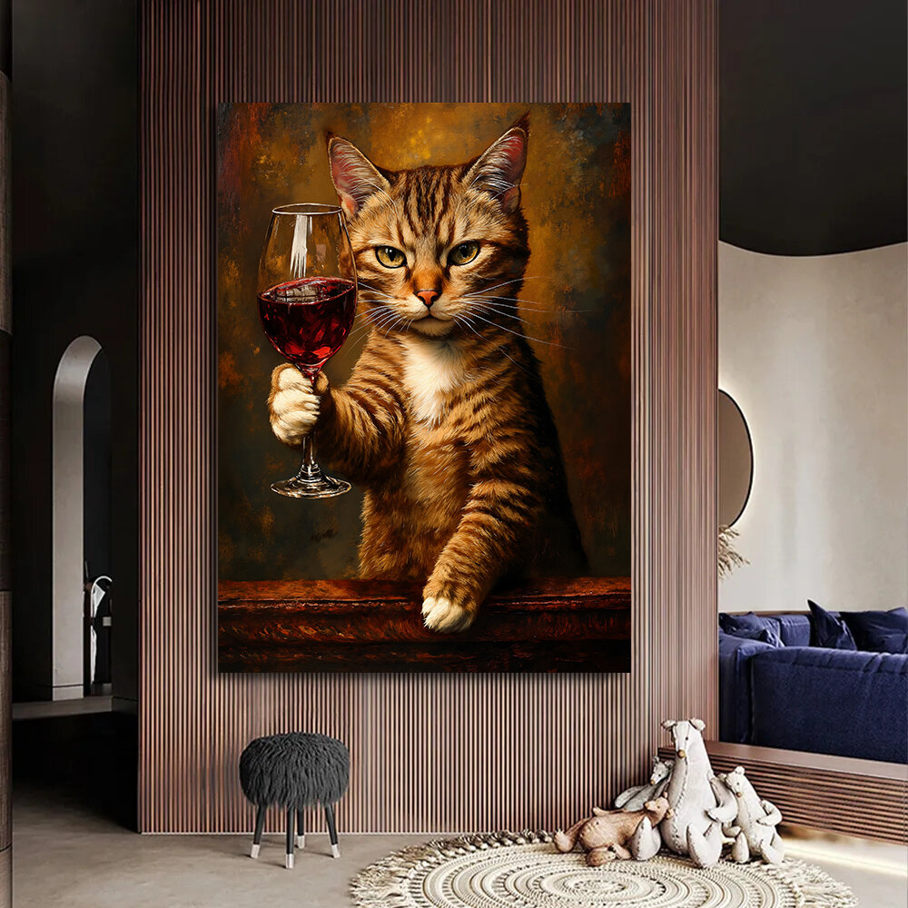 Милый котик / картина в интерьер / на стену, постер кот, 40х60 см.