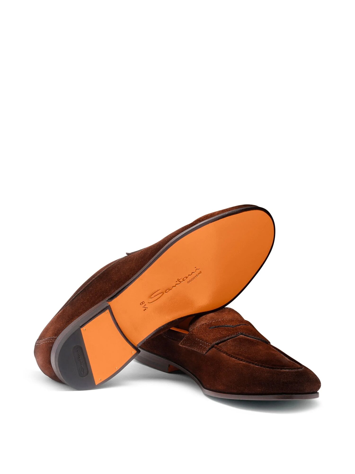 Лоферы Santoni Carlo, размер 11, brown — фото 1