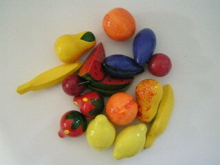 Фрукты крашенные набор 16шт. (РНИ)