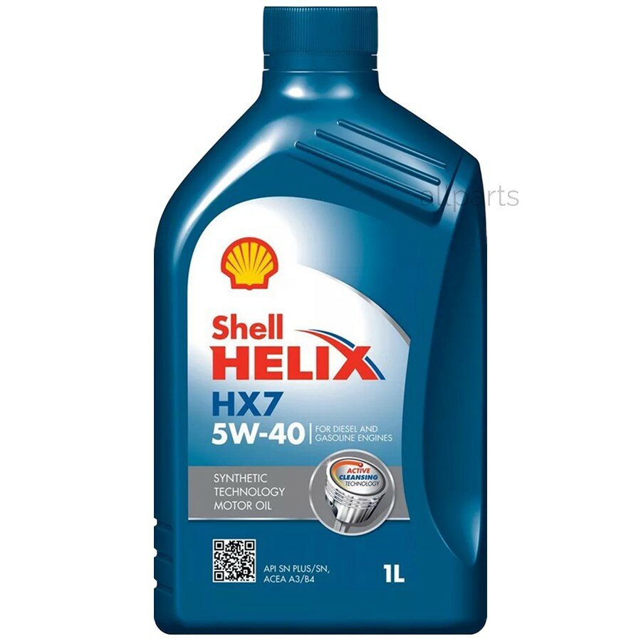 SHELL 550070318 Масло моторное SHELL Helix HX7 SP 5W-40 п/c 1 л 550051496/550070318