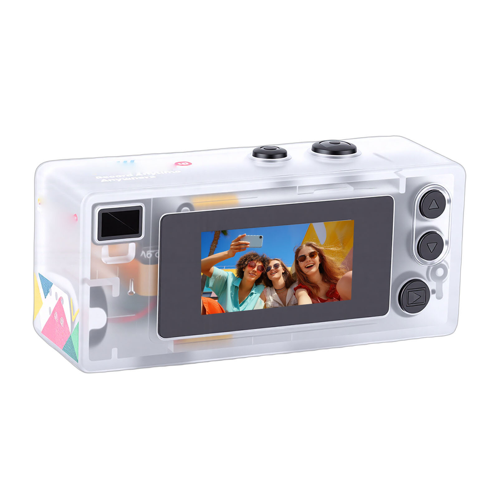 Камера ключевых цепочек 1080P, с 0.96 дюймовым экраном, автофокусом и функцией селфи, для путешествий