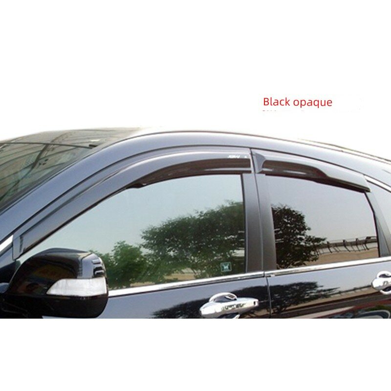 Дефлекторы окон (ветровики) из нержавеющей стали для Honda CR-V третьего поколения (модели 2007-2011), защита от дождя.