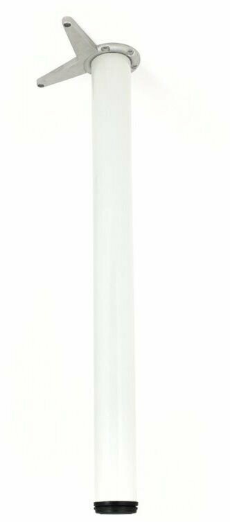 Ножка мебельная, 710-745х60мм, белая (крепление Усы), комплект 4шт.