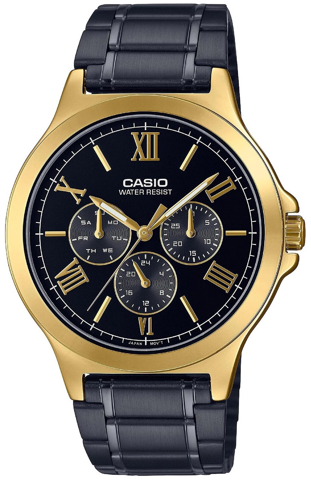 Наручные часы CASIO Collection, черный/золотой/белый — фото 1