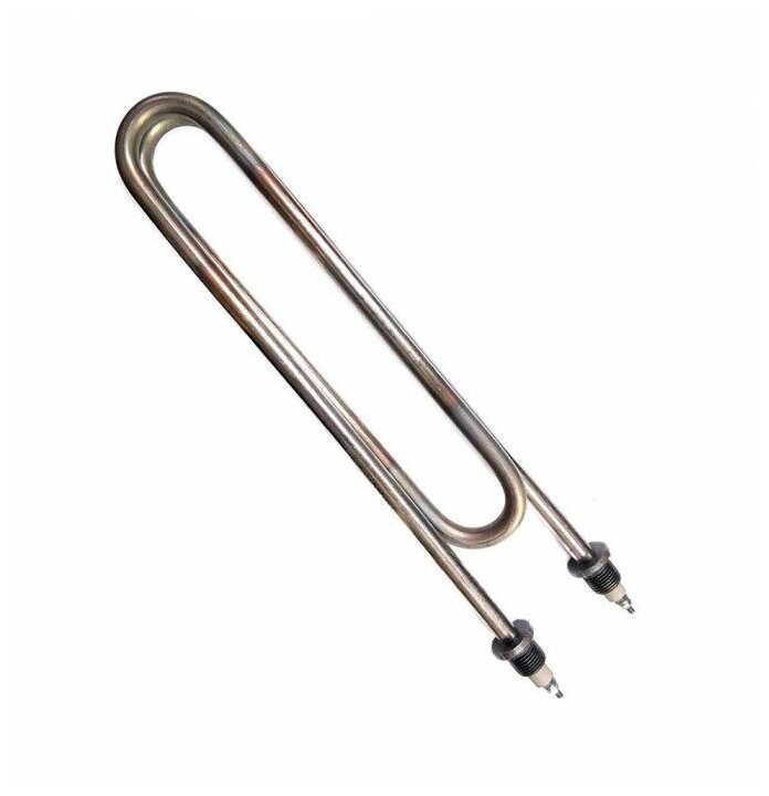 ТЭН 7500W, нерж, клеммы под гайку, L375мм, Ф7, 220V (p/n: 08.750)
