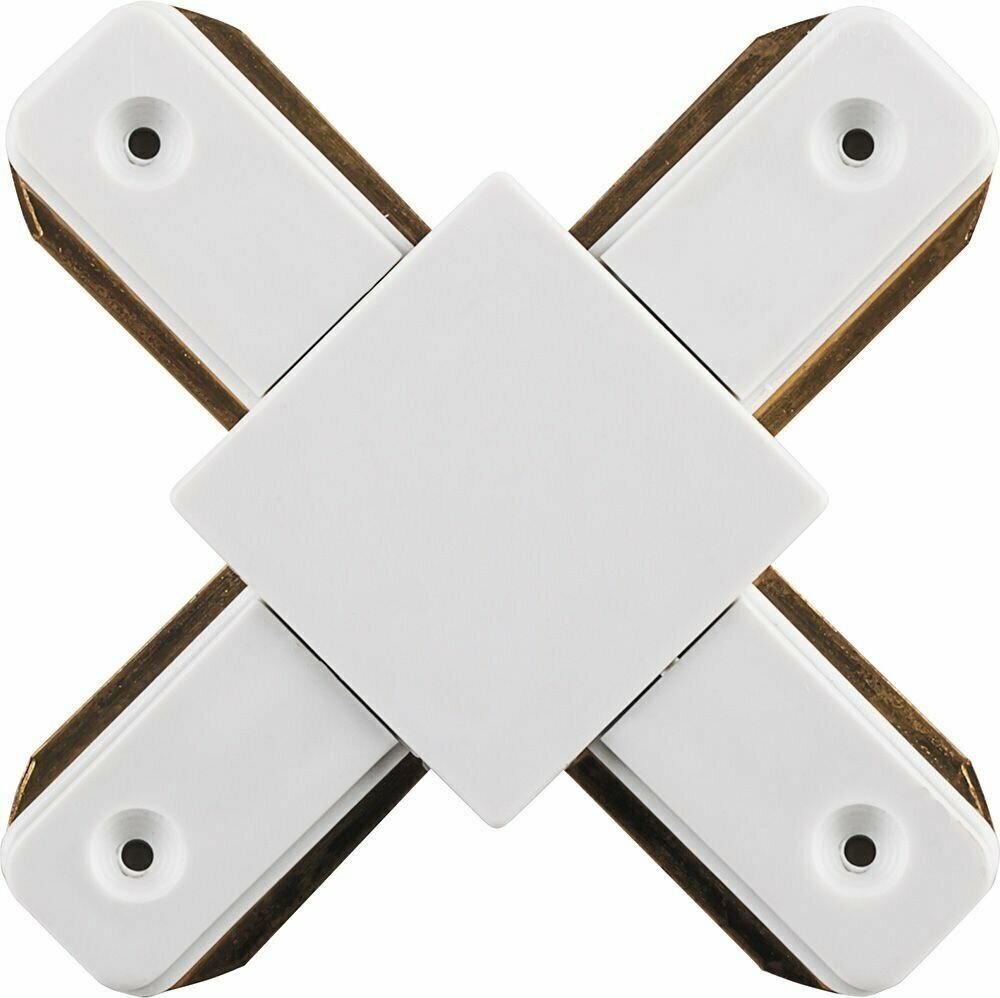 Коннектор Х-образный для шинопровода , белый, LD1002 для CAB1003 и CAB1005