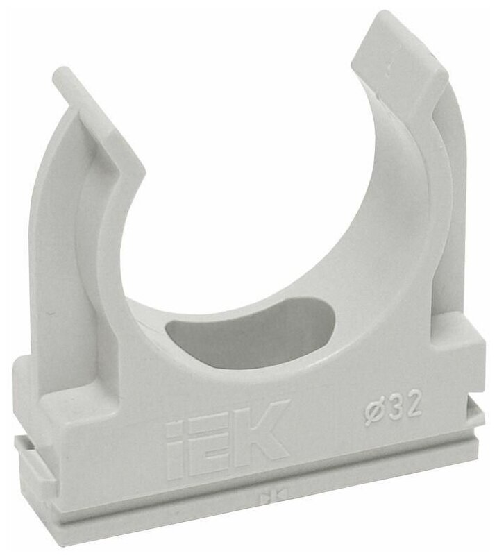 Держатель для труб (клипса) CF20 с защелкой ELASTA IEK CTA10D-CF20-K41-100