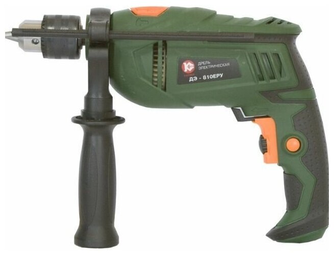Дрель Калибр ДЭ- 810ЕРУ электрическая, зеленый