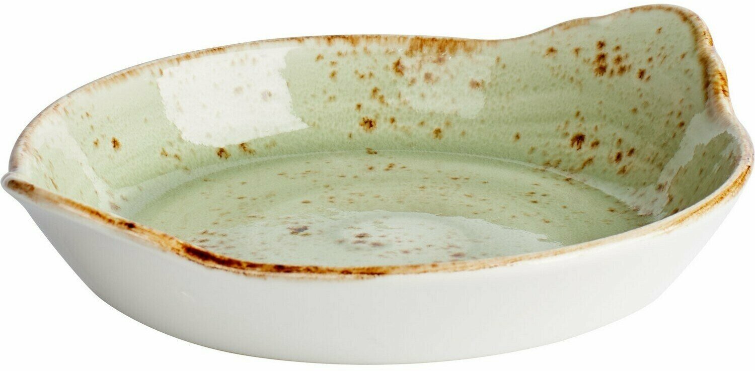 Блюдо для запекания Steelite Крафт Грин 185х185х45мм, фарфор, зеленый