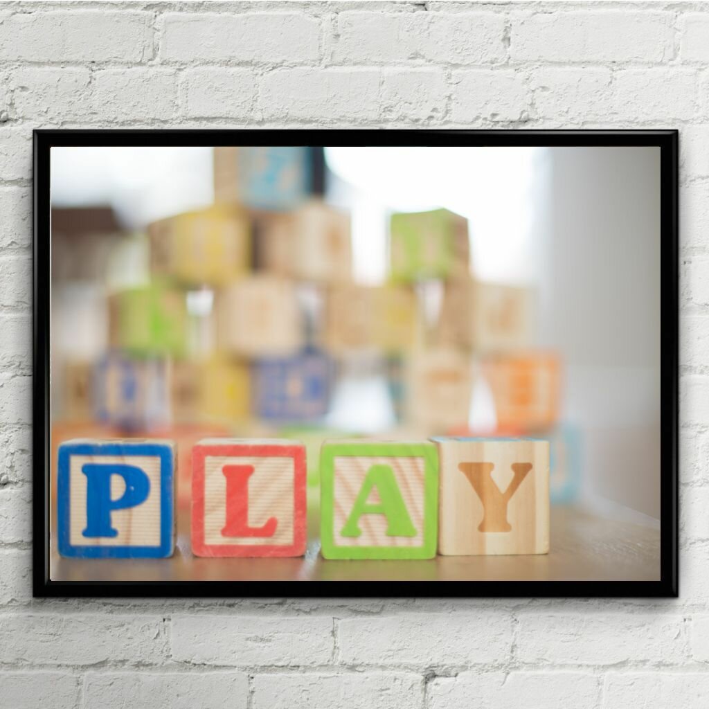 Плакат "Play" Cool Eshe из коллекции "Интерьеры на любой вкус", плакат А3