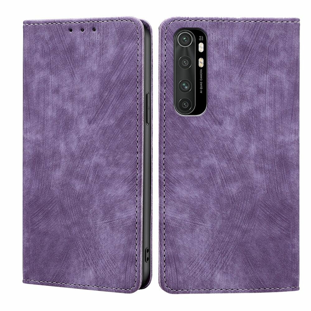Чехол-книжка MyPads для Xiaomi Mi Note 10 Lite / Сяоми Ноте 10 Лайт мягкое прикосновение (фиолетовый)