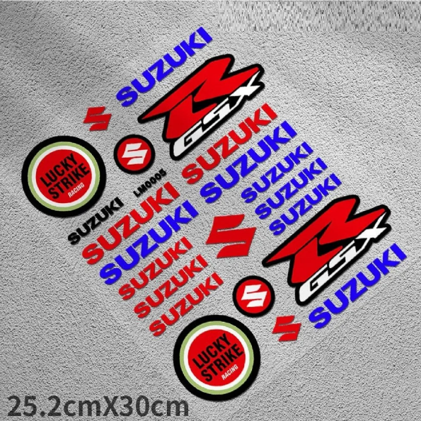 Наклейки Speedpark, Suzuki, для мотоцикла, декоративные, глянцево-матовые