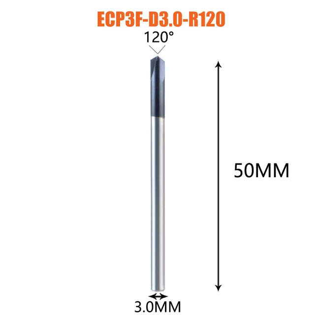 Dreanique фреза для снятия фаски по металлу (3х50 120° TiAlN) ECP3F-D3.0-R120 39834