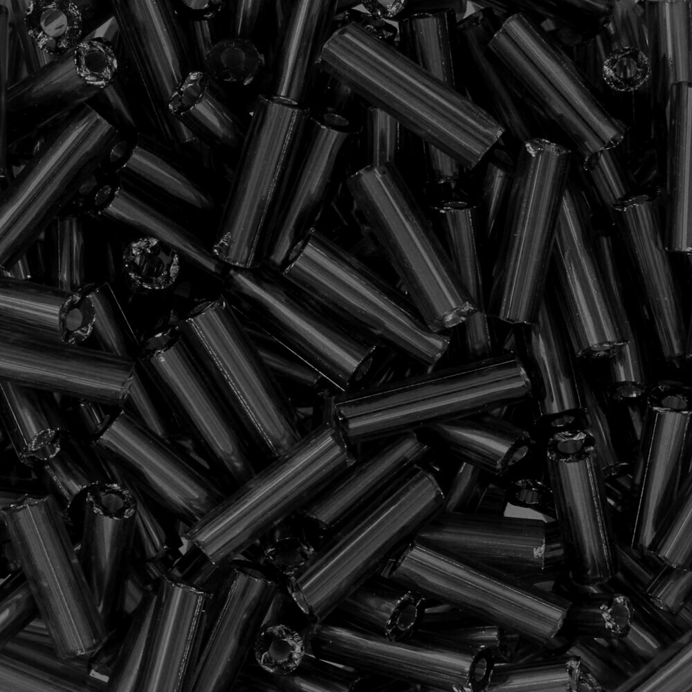 Стеклярус "Zlatka" GG 3" 10 г №0049 черный