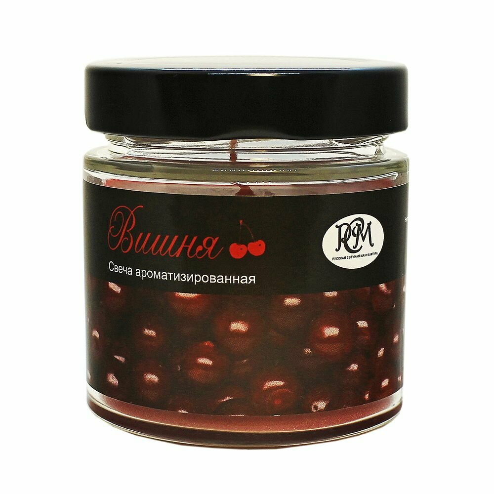 Свеча в банке Вишня